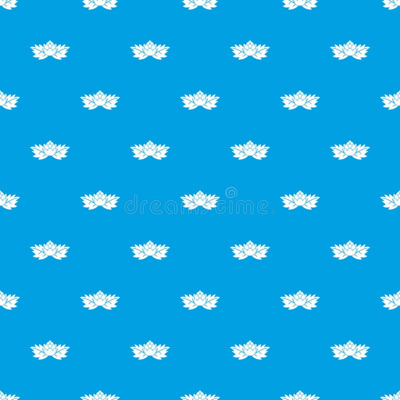 Hops pattern seamless blue stock vector. Illustration of hops - 101843332