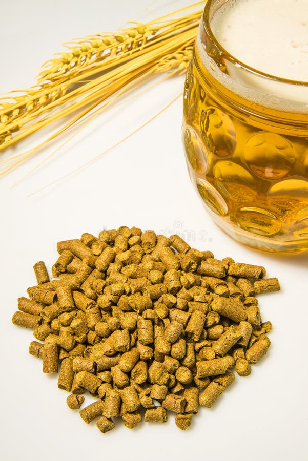 Hops Pellets Used for Brewing Beer Stock Image - Image of brewery, hops ...