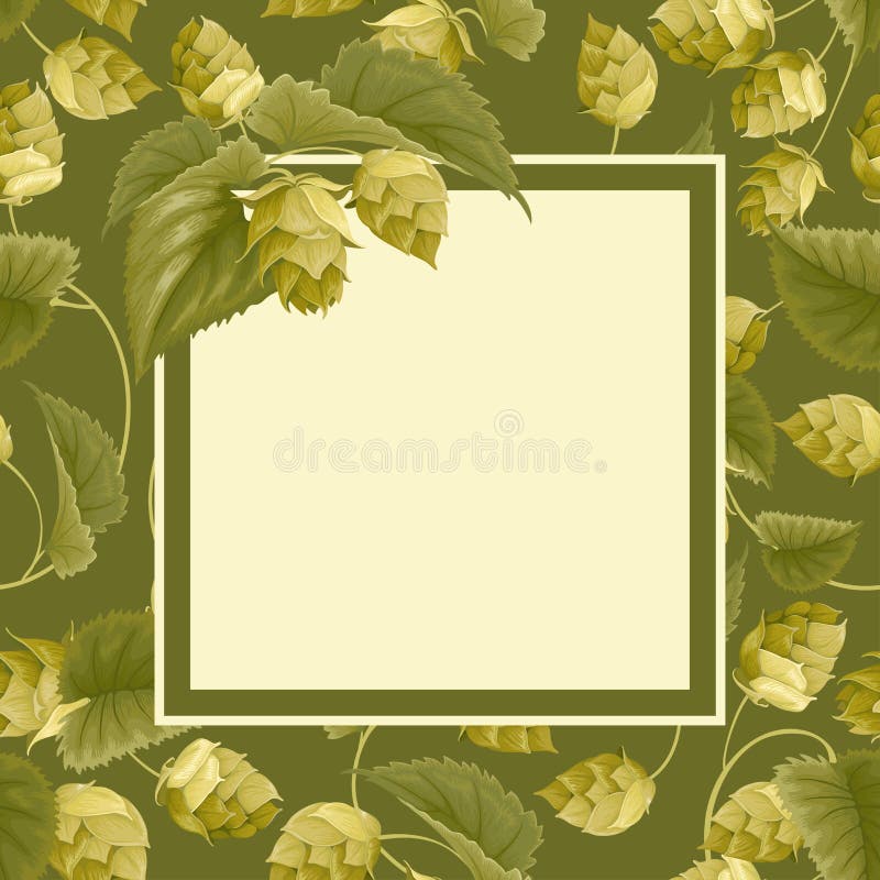 Branch of hops stock vector. Illustration of beverage - 44071272