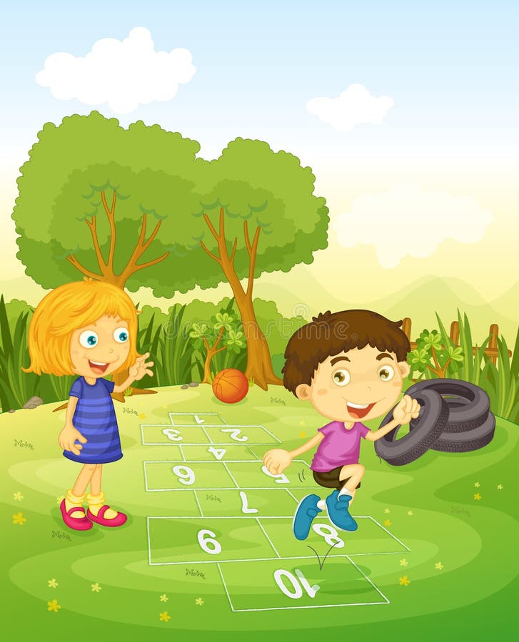 Hopscotch Stock Illustrations – 1,143 Hopscotch Stock Illustrations ...