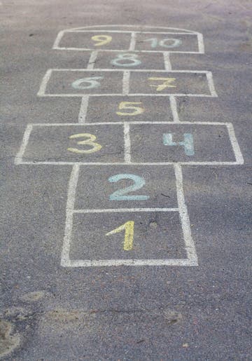 Hopscotch stock photo. Image of outside, chilhood, physical - 5682592