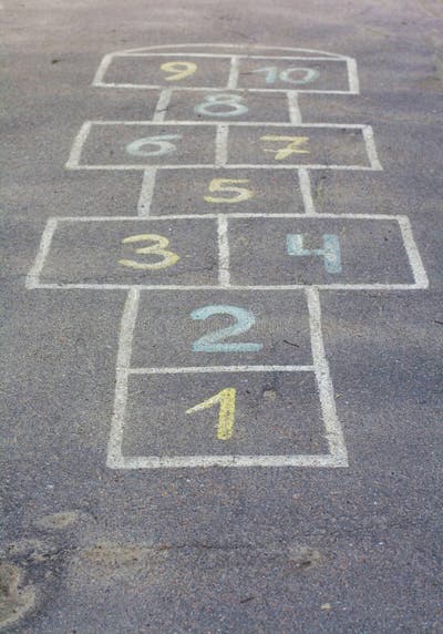 Hopscotch stock photo. Image of outside, chilhood, physical - 5682592