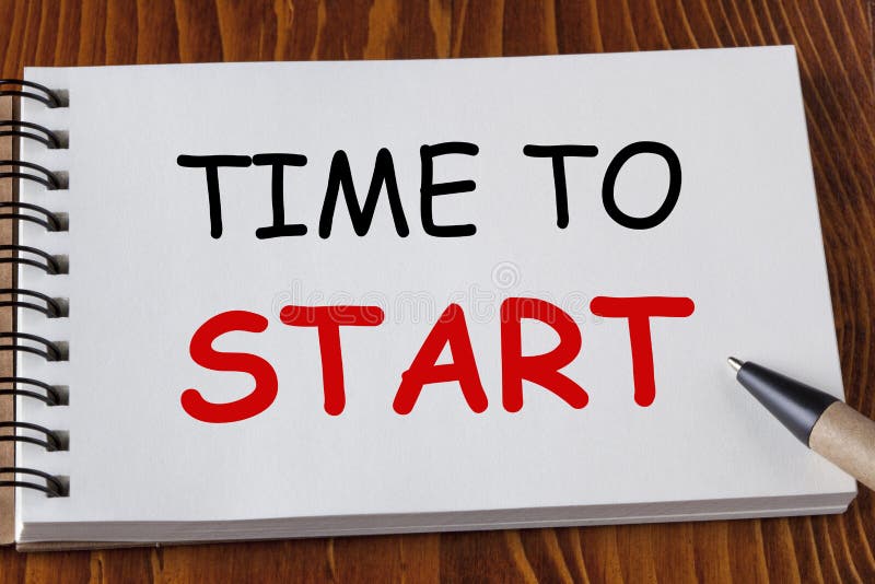Hora de comenzar concepto foto de archivo. Imagen de plazo - 117500570