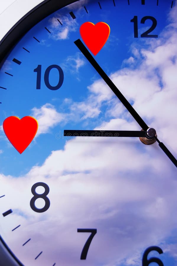 Hora para el amor imagen de archivo. Imagen de relojes - 1878185