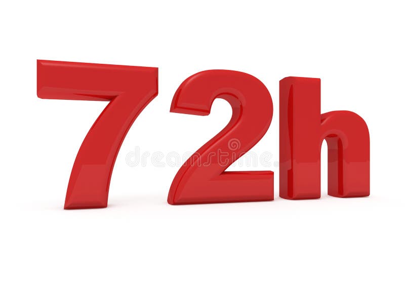 72 horas de serviço ilustração stock. Ilustração de entrega - 32224971