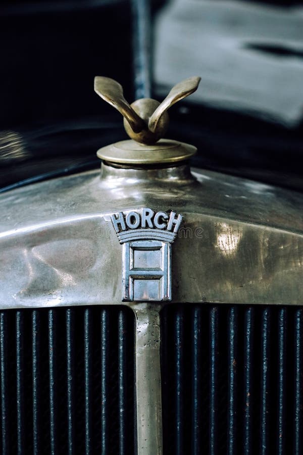 Horch Logo on Radiator Grille Editorial Stock Photo - Image of machine ...