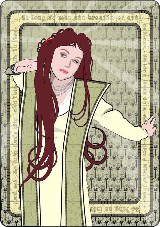 Horchen Sie stock abbildung. Illustration von horchen, kleid - 650404