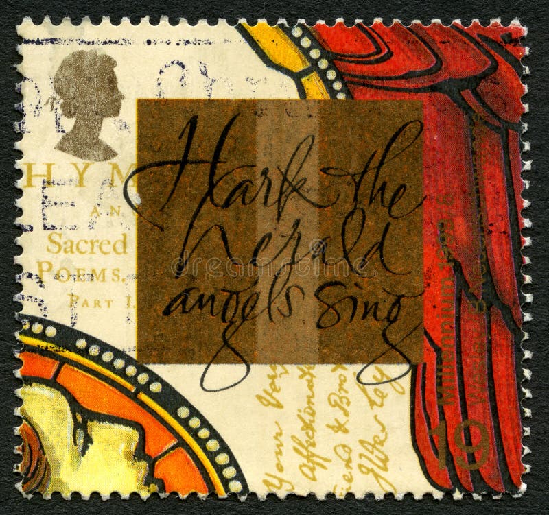 Horchen Sie Herald Angels Sing Redaktionelles Stockbild - Bild von ...