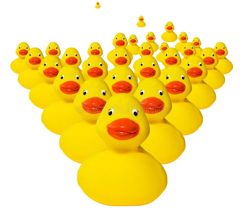 Yellow rubber ducks stock image. Image of ducky, childhood - 22438827