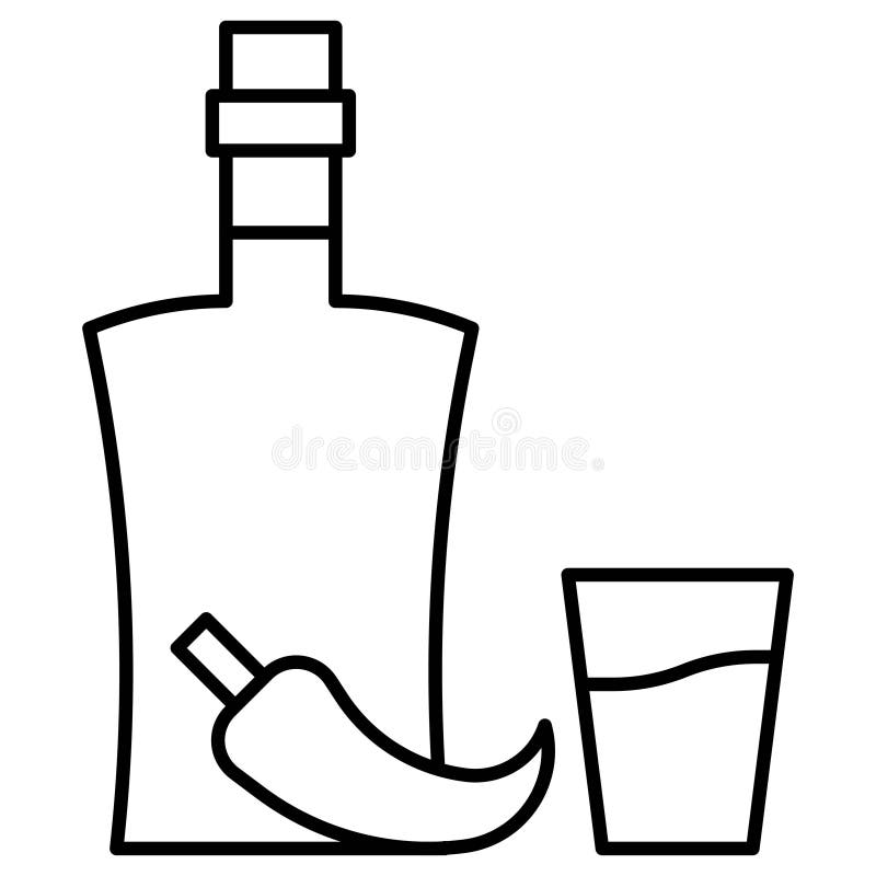 Horilka Icon, Ukraine Related Vector Illustration Stock Vector ...