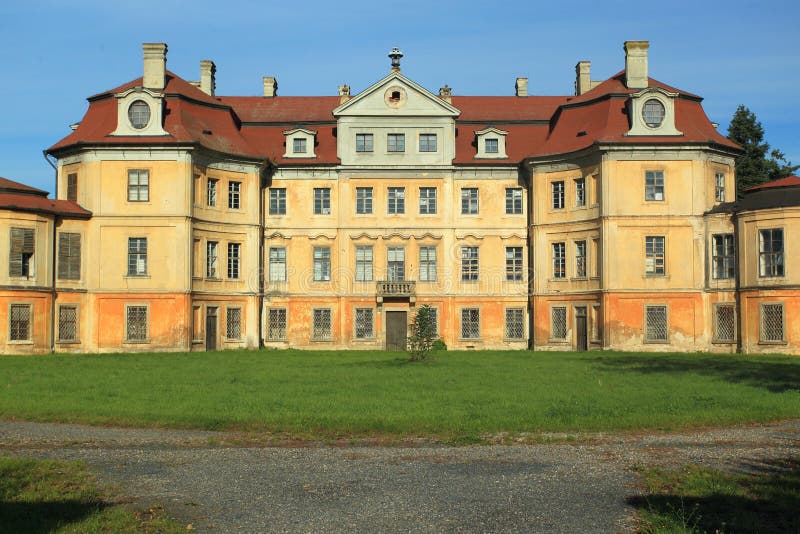 Chateau Horin Main Palace with Green Yard Stock Image - Image of ...