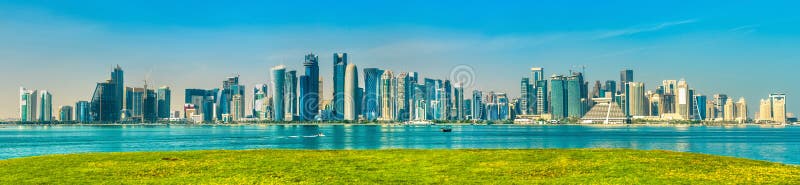 Horizon De Doha, La Capitale Du Qatar Image stock - Image du moderne ...