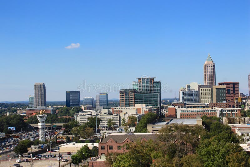 Horizon Du Centre D'Atlanta, Etats-Unis Photographie éditorial - Image ...