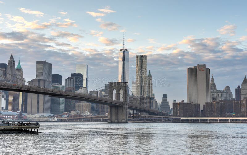 Horizon De New York City De Brooklyn Photo stock éditorial - Image du ...