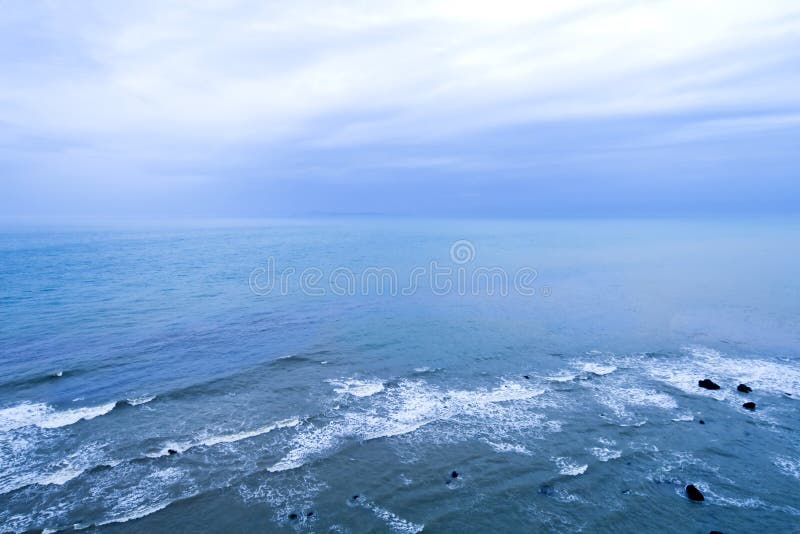 Horizon Et Ciel De Mer De Paysage Marin Photo stock - Image du nature ...