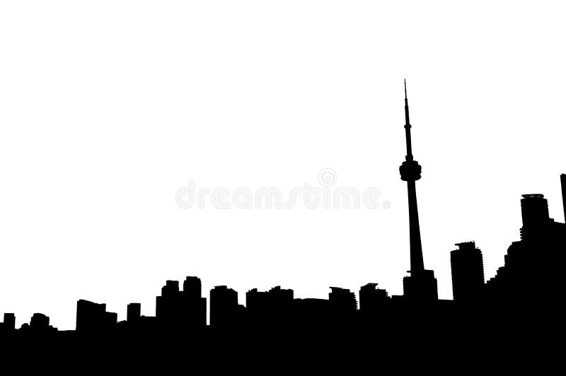 Horizon de Toronto Canada illustration stock. Illustration du extérieur ...
