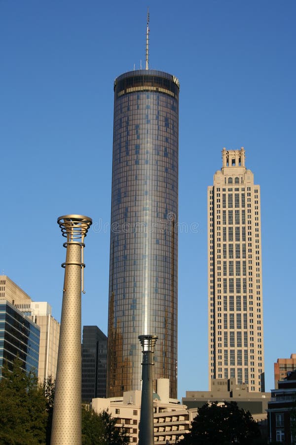 Horizon De Van De Binnenstad Van Atlanta Stock Foto - Image of ...