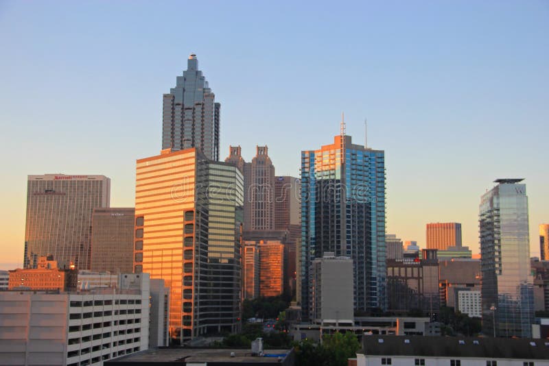 Horizon Du Centre D'Atlanta, Etats-Unis Photographie éditorial - Image ...