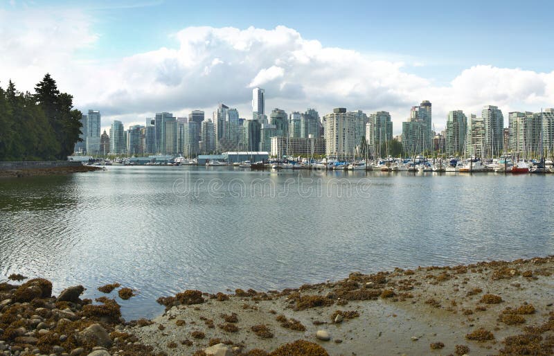 Horizon Et Bord De Mer De Vancouver De Stanley Park Canada Photo stock ...