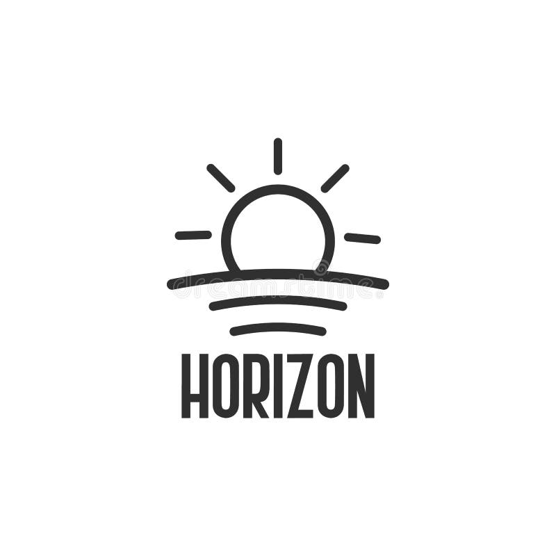 Horizon Icon. Vector Flat Symbol Stock Illustration - Illustration of ...
