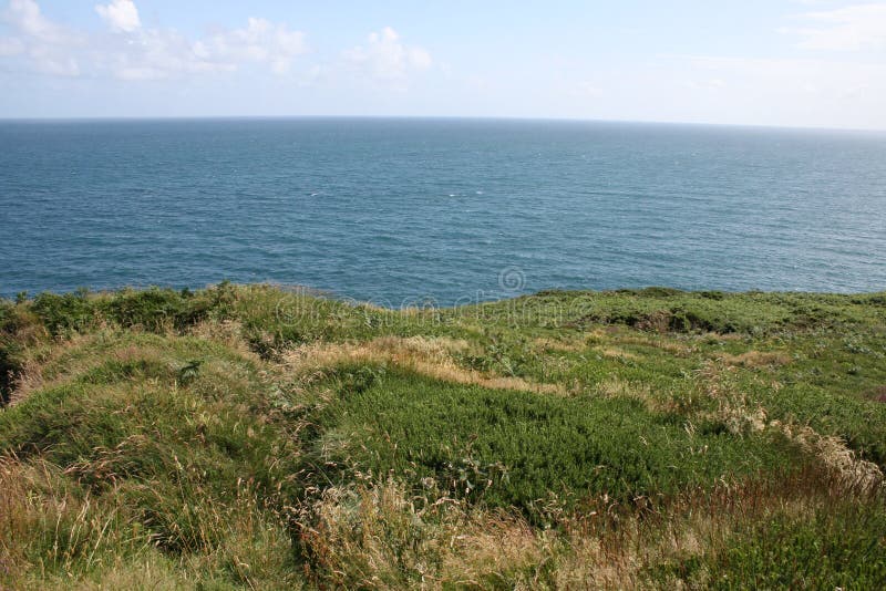 Horizon on the Ocean, Cork County, Ireland Stock Image - Image of slope ...
