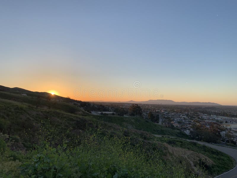 Hilltop sunrise stock image. Image of hilltop, grass - 143550521