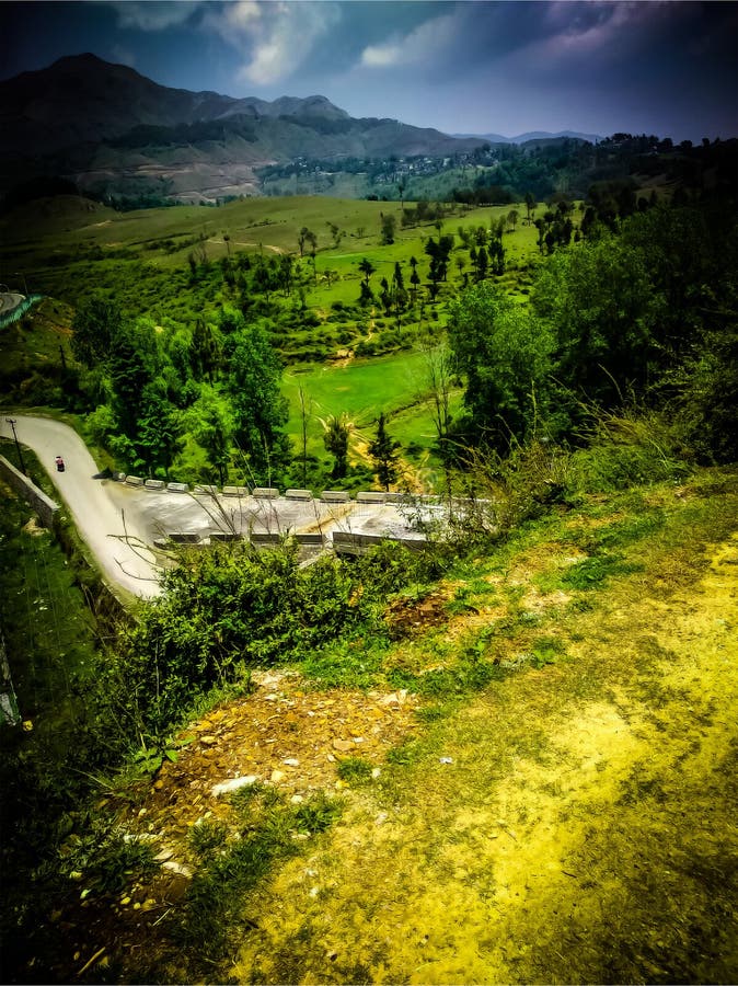 Horizon Running To Mountains Stock Photo - Image of landscapes ...