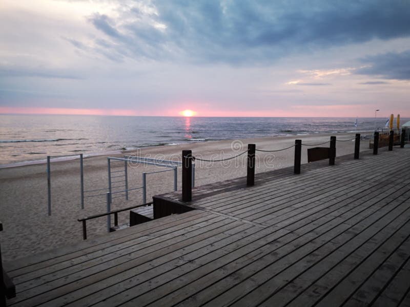 Horizon stock image. Image of seaside, dock, sunset - 117371403
