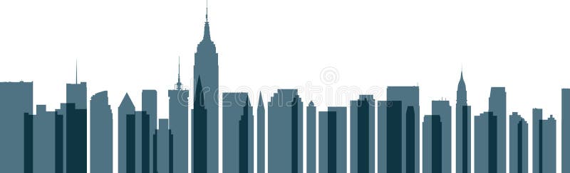 Horizon Transparent De New York City Illustration Stock - Illustration ...