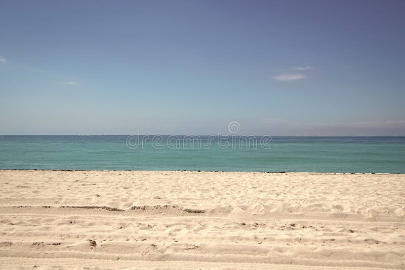 Horizon View of Daylight Sky and Summer Beach Stock Photo - Image of ...