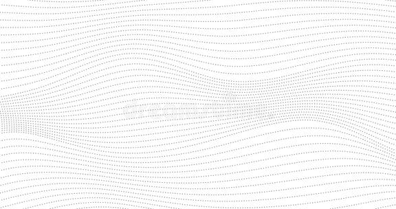 Horizon Wave of Particle Halftone Dotted Background. Abstract Wavy ...