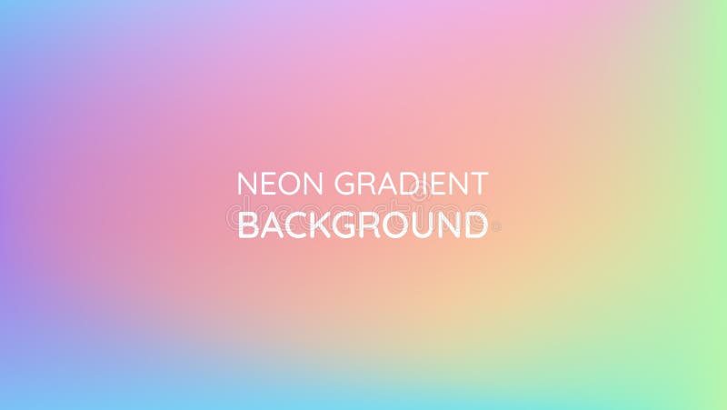 Horizontal Holographic Abstract Blurry Gradient Background Stock Vector ...