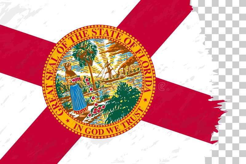 Distressed Florida Flag Stock Illustrations – 8 Distressed Florida Flag ...