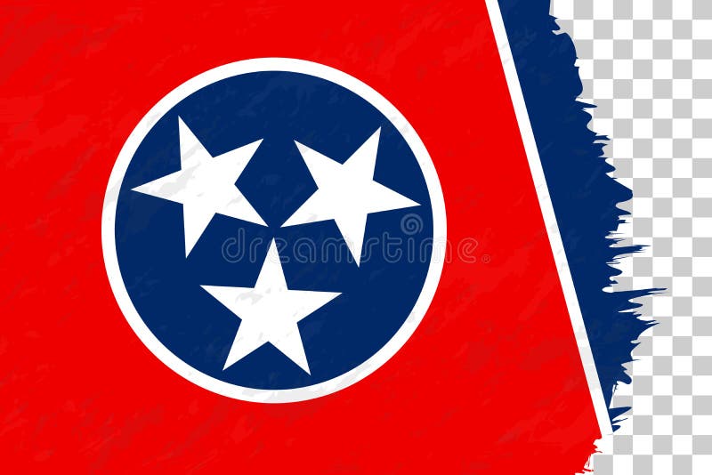 Flag of Tennessee US State in Grunge Brush Stock Vector - Illustration ...