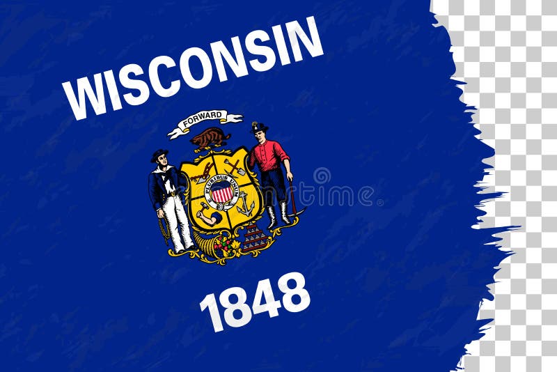 Wisconsin distressed map. stock vector. Illustration of placard - 87670557