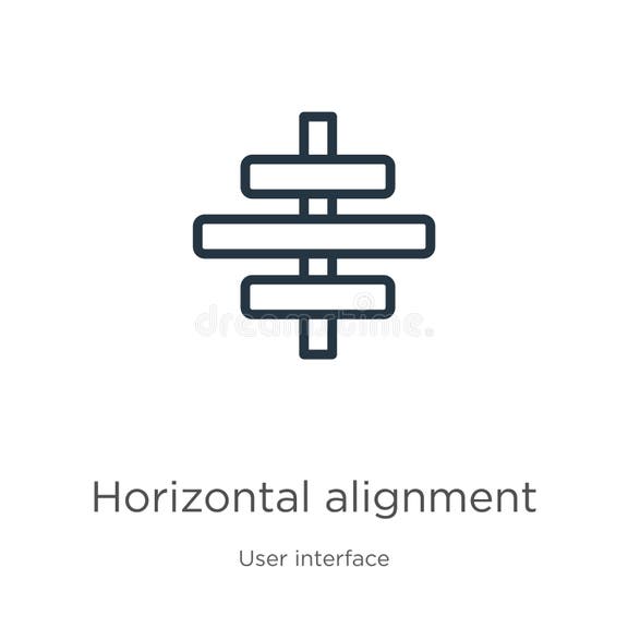 Horizontal Alignment Icon Vector Sign Stock Illustrations – 425 ...