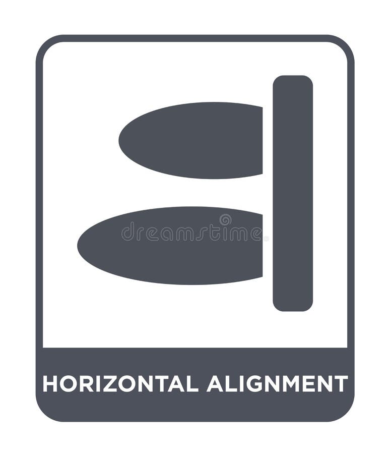 Horizontal Alignment Icon. Trendy Horizontal Alignment Logo Concept on ... Horizontal Alignment Icon. Trendy Horizontal Alignment Logo Concept on ...
