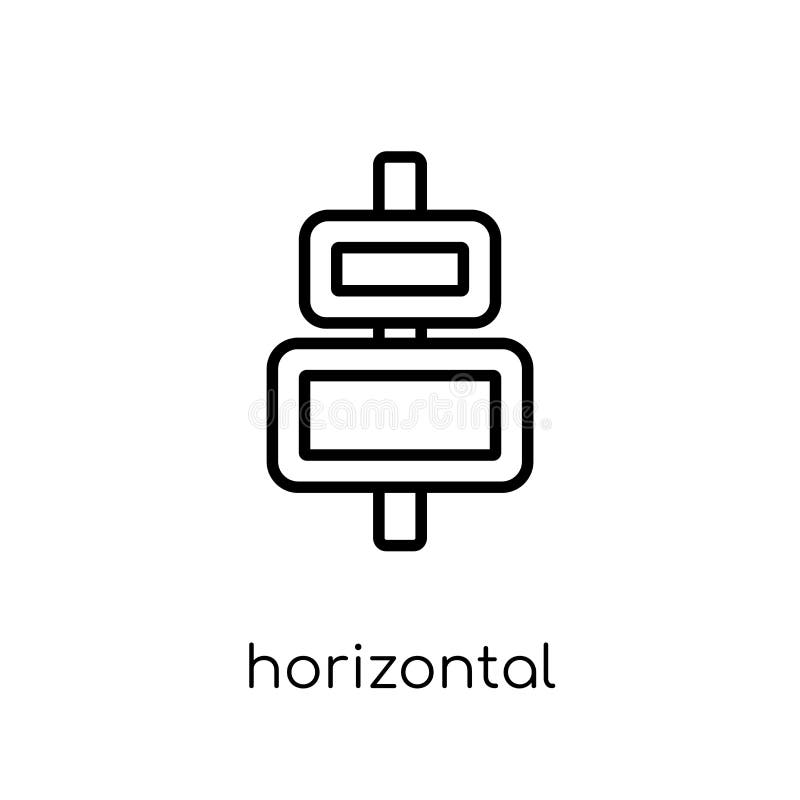 Horizontal Alignment Icon from Webnavigation Collection. Stock Vector ...