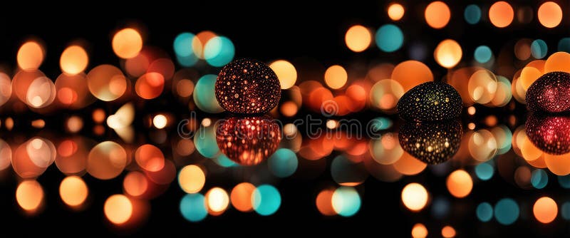 Horizontal Anamorphic Display Bokeh Concept for Background Stock ...