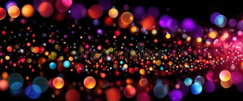 Horizontal Anamorphic Display Bokeh Concept for Background Stock ...