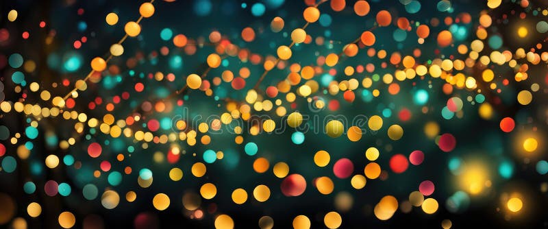 Horizontal Anamorphic Display Bokeh Concept for Background Stock ...