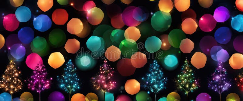 Horizontal Anamorphic Display Bokeh Concept for Background Stock ...