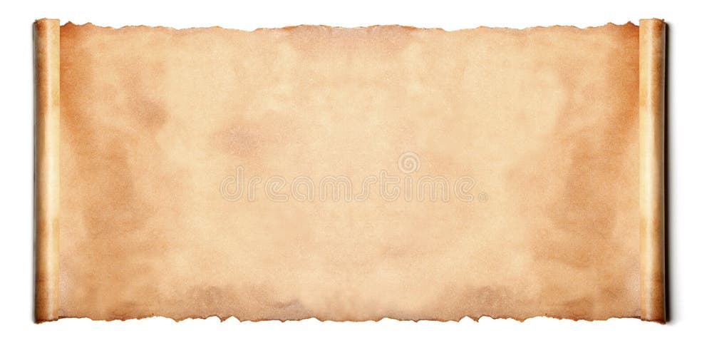 Horizontal ancient scroll stock photo. Image of manuscript - 26073984