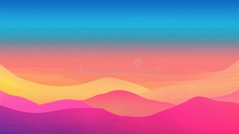 Horizontal Angle. Gradients of Beautiful Colors. Illustration Picture ...