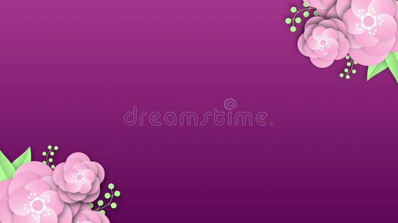 Horizontal Animated Background with Spring Flowers Stock Footage ...