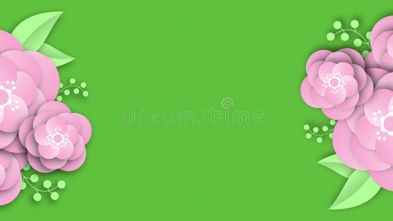 Horizontal Animated Background with Spring Flowers Stock Video - Video ...