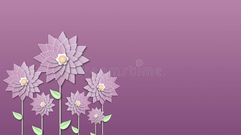 Horizontal Animated Background with Spring Flowers Stock Video - Video ...