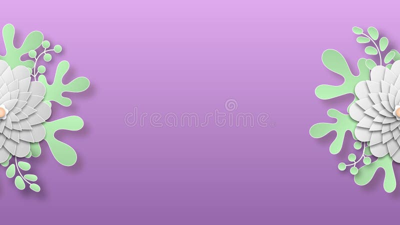 Horizontal Animated Background with Spring Flowers Stock Video - Video ...