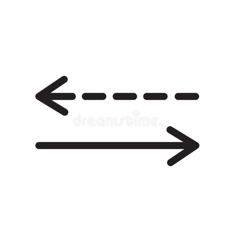 Two Horizontal Right Arrows Stock Vector - Illustration of arrow ...