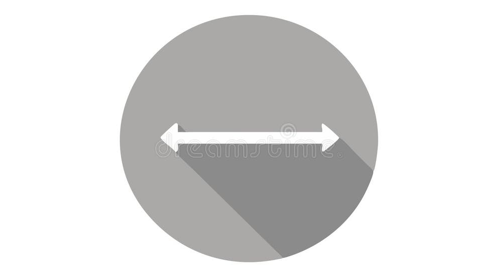 Horizontal Arrows Icon, Representing Width or Scaling, Vector Design Generative AI Stock Vector ...